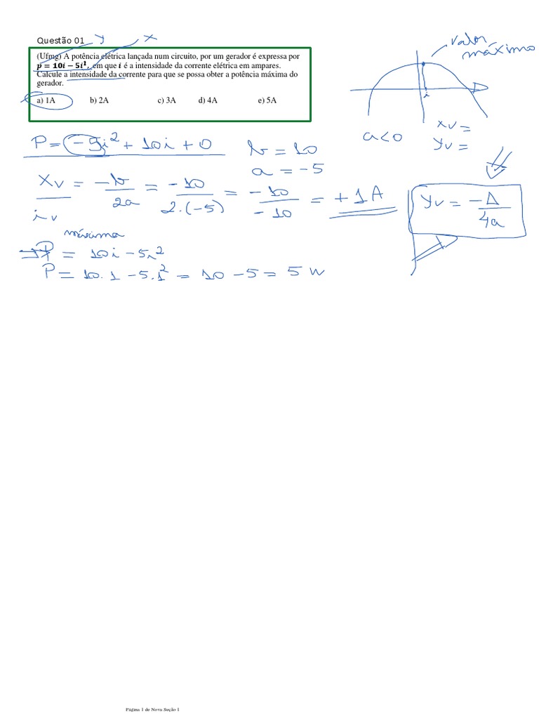 Exercicios Funcao Quadratica - Resolvidos | PDF | Potência (Física ... Exercicios Funcao Quadratica - Resolvidos | PDF | Potência (Física ...
