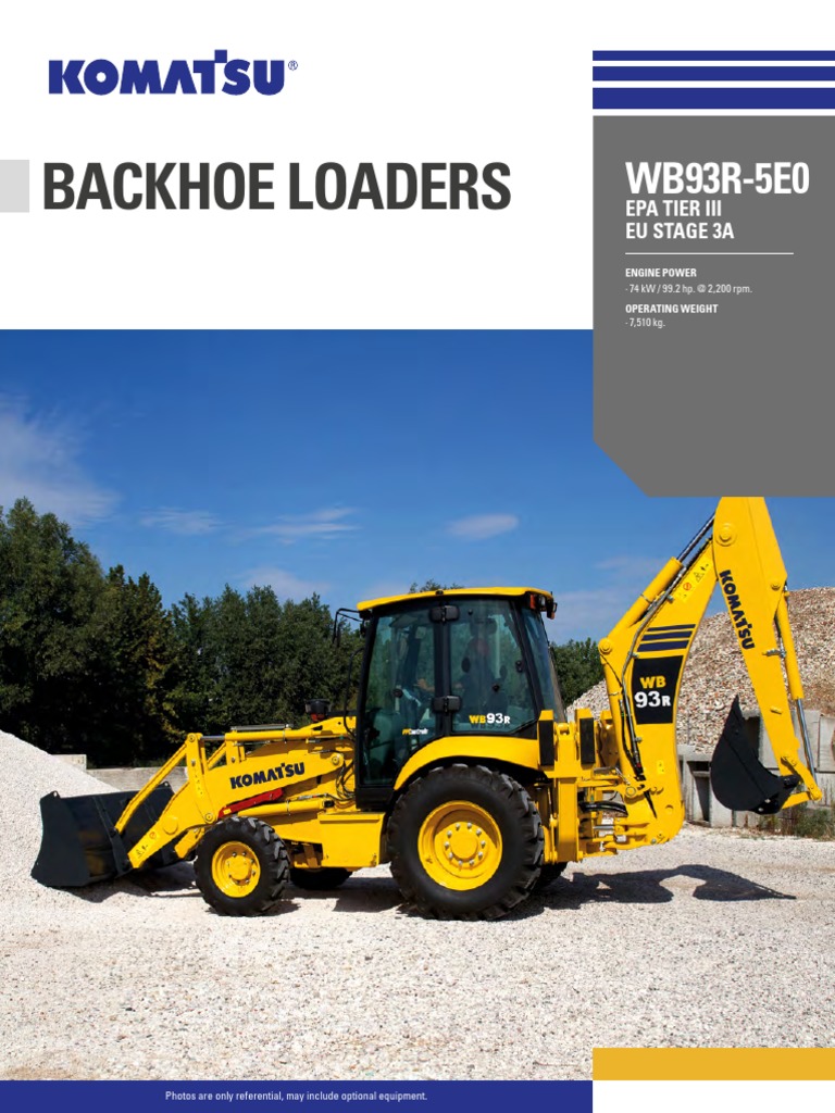 Catálogo WB93R Inglés Digital | PDF | Loader (Equipment) | Engines