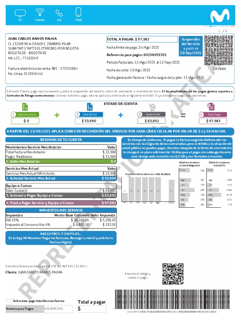 Invoice BEC-175515884 | PDF | Bogotá | Colombia
