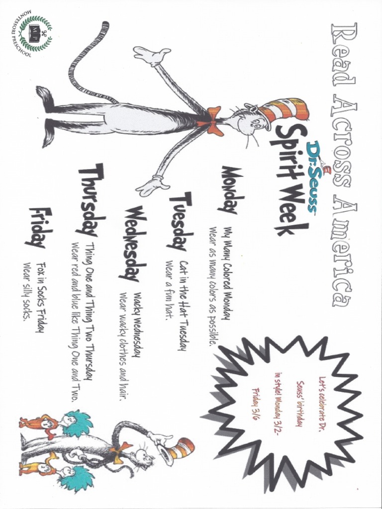 DR Seuss Spirit Week | PDF