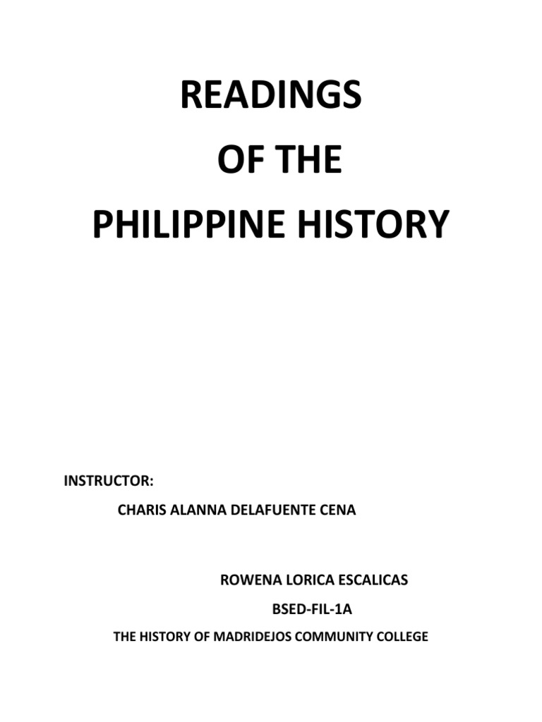 Readings in Philippine History | PDF | Social Science | Travel