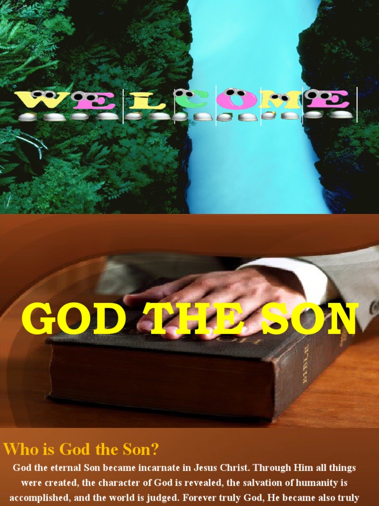 God The Son | PDF | Jesus | God The Father