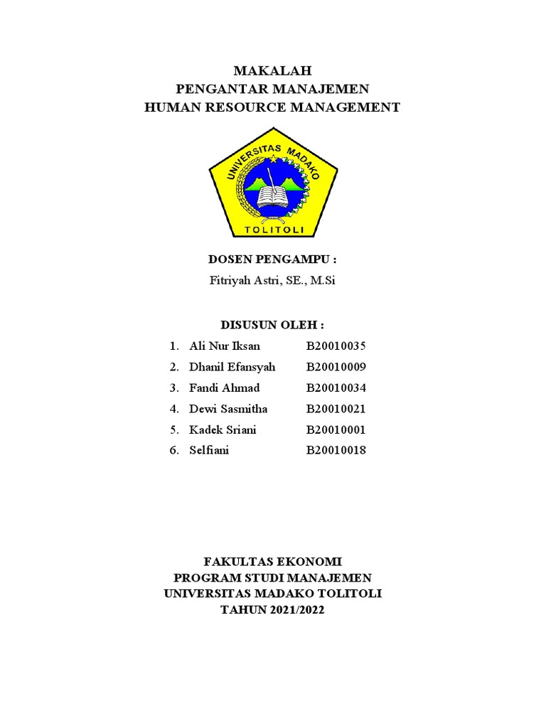 Makalah Pengantar Manajemen | PDF | Bisnis