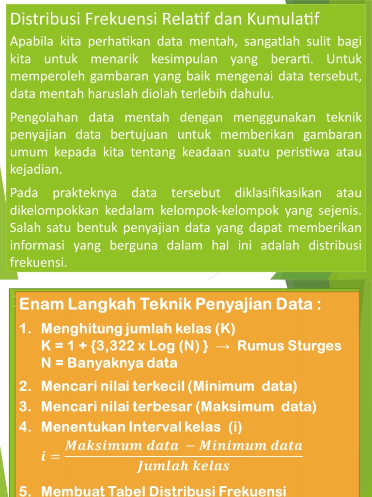 2 Distribusi Frekuensi Relatif Dan Kumulatif | PDF