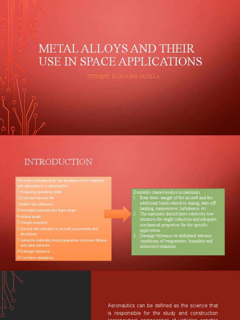 Metal Alloys in Aerospace Applications | PDF | Alloy | Metals