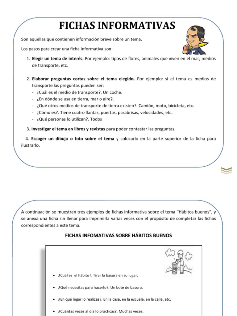 Fichas Informativas | PDF