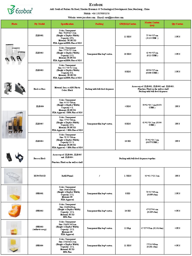 ECOBOX Catalog 2021 | PDF