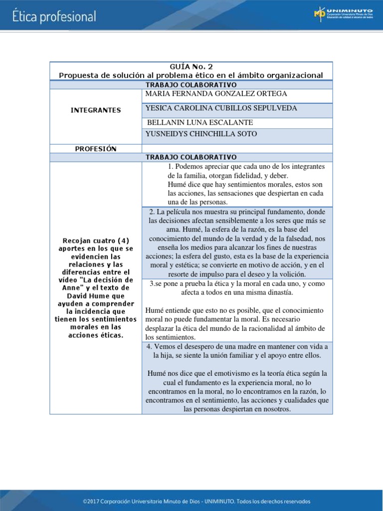 Actv 7 Etica Profesional Propuesta Solucion | PDF | Responsabilidad social corporativa | Las ...