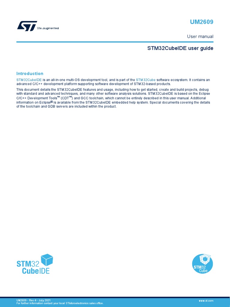 Dm00629856 Stm32cubeide User Guide Stmicroelectronics Pdf Operating System Eclipse Software