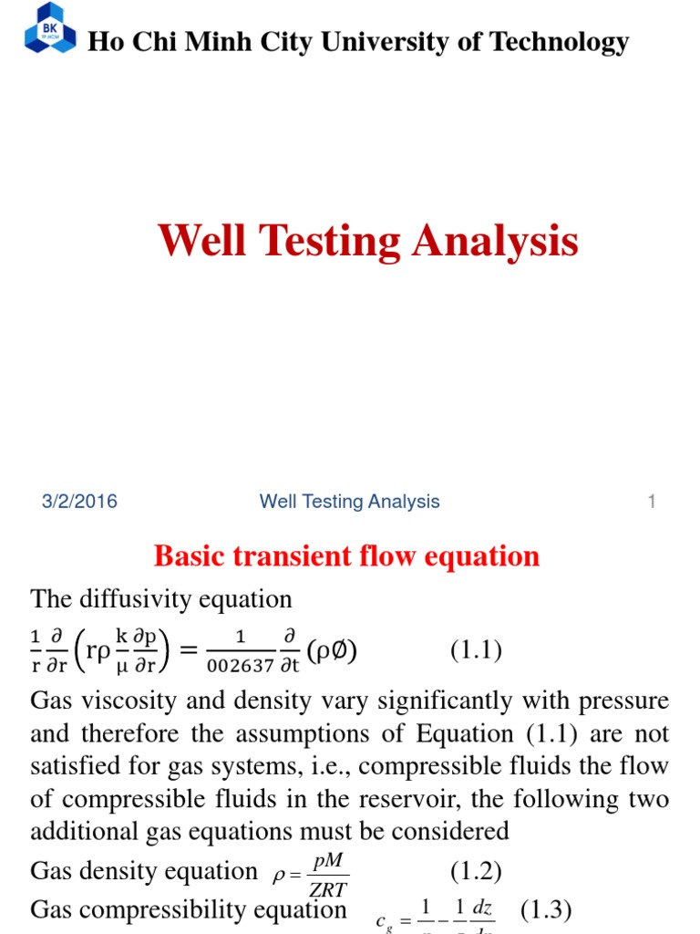 Basic Transient Flow Equations | PDF | Gases | Fluid Dynamics