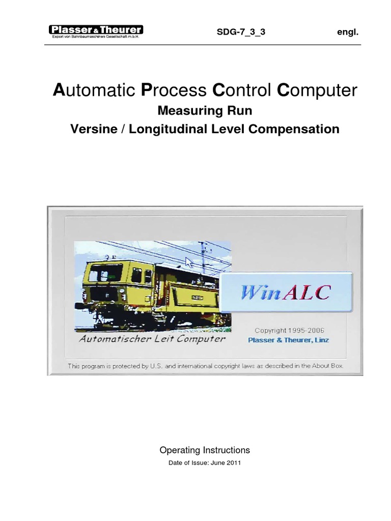 Automatic Process Control Computer: Measuring Run Versine ...