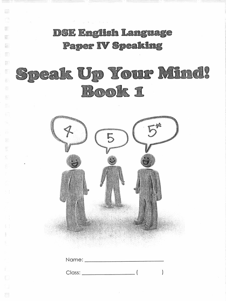Speak Up Your Mind! Book 1 | PDF