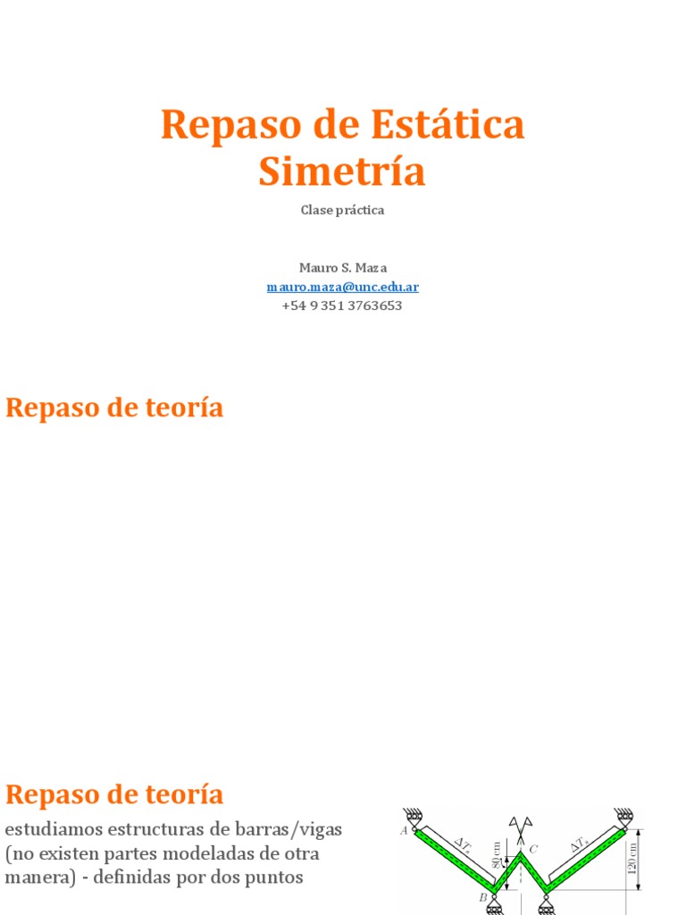 2020-08-13 Práctico Repaso de Estática y Simetría | PDF | Mecánica | Física