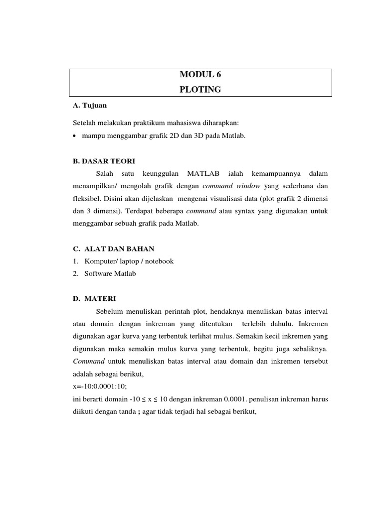 Modul 7 Ploting | PDF
