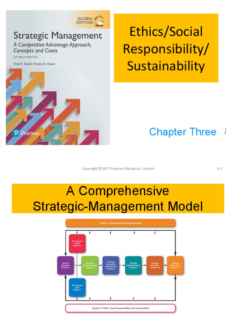 Ethics/Social Responsibility/ Sustainability: Chapter Three | PDF ...