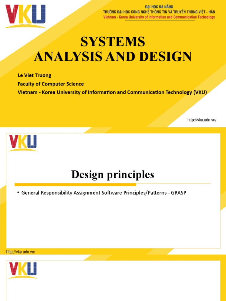 SAD - Ch8 - Design Principles | PDF | Systems Science | Software Engineering