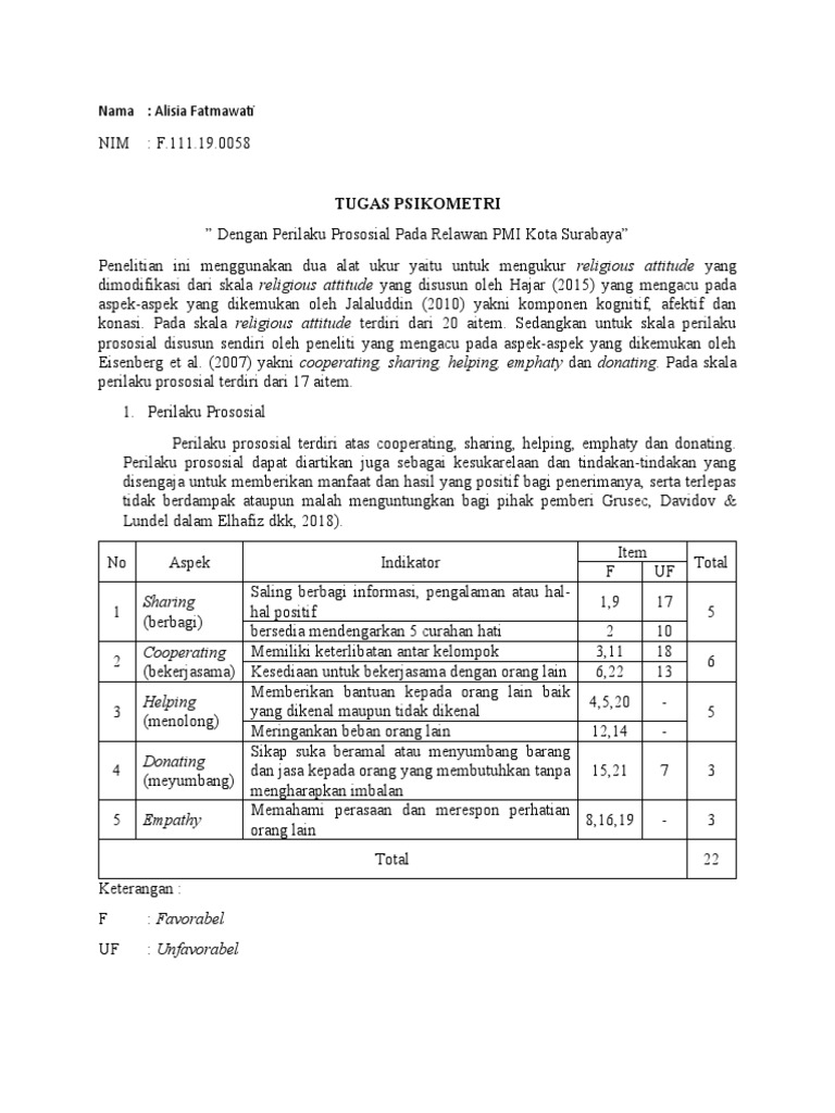 Psikometri BP | PDF