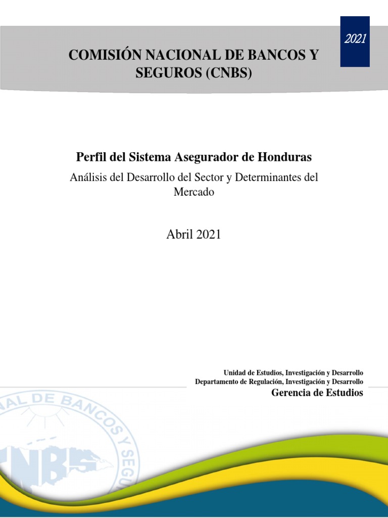 Perfil Del Sistema Asegurador de Honduras Ano 2021 | PDF | Seguro | Reaseguro