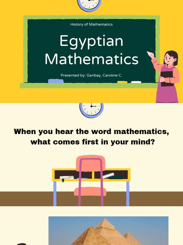 Overview of Egyptian Mathematics | PDF | Papyrus | Mathematics