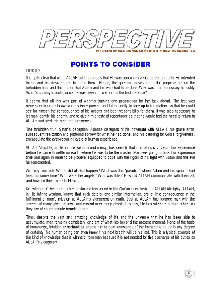 Point To Consider | Download Free PDF | Repentance | Sin