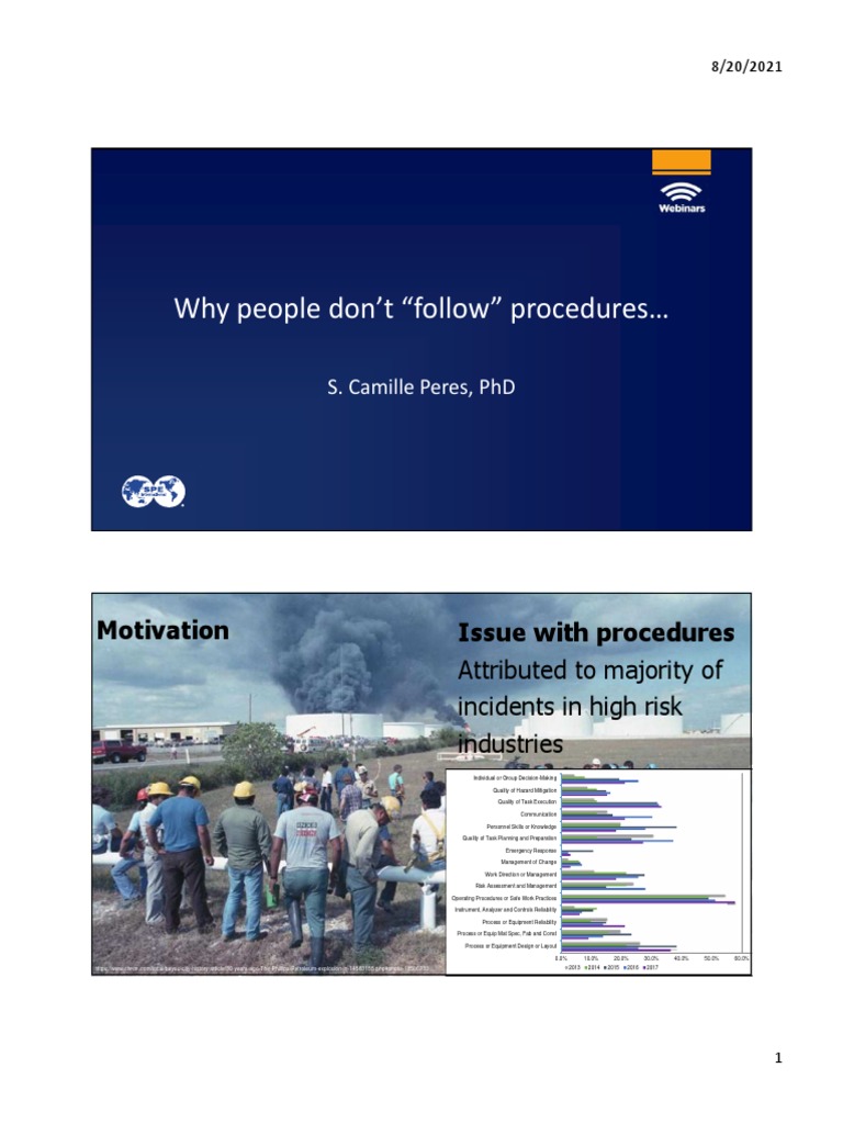 Why People Don't "Follow" Procedures | PDF | Reliability Engineering ...