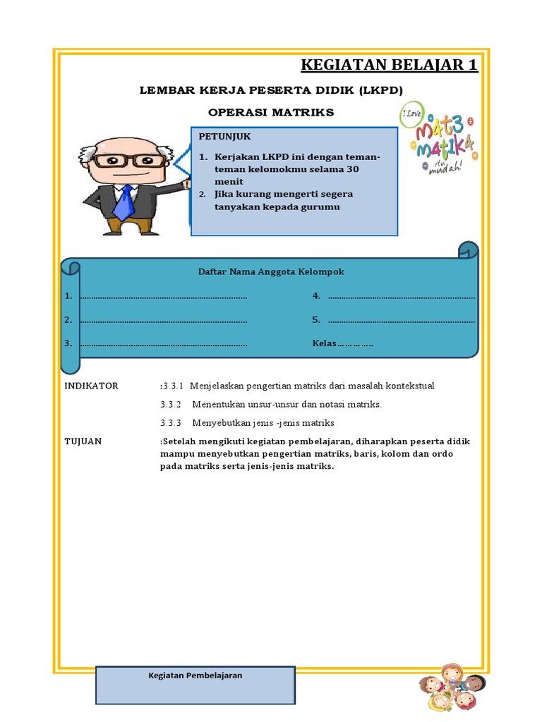 LKPD Matriks | PDF