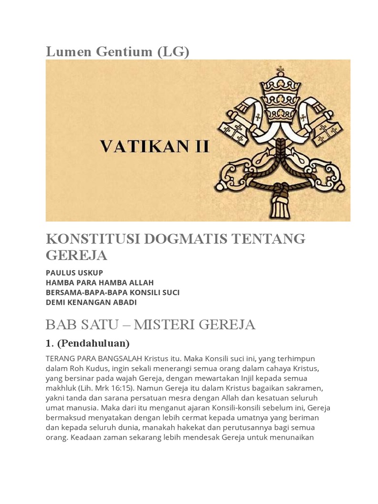 Lumen Gentium | PDF