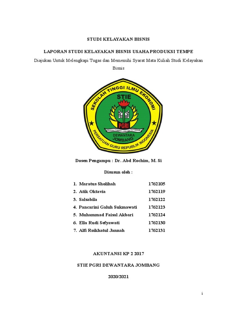 Skb-Kelompok 5-Laporan SKB Usaha Produksi Tempe - 1 | PDF