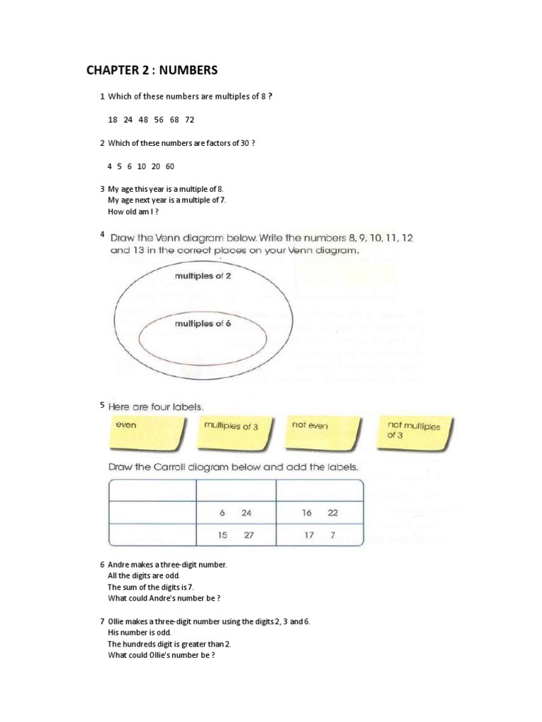 Numbers - 12th Sept | PDF | Teaching Methods & Materials