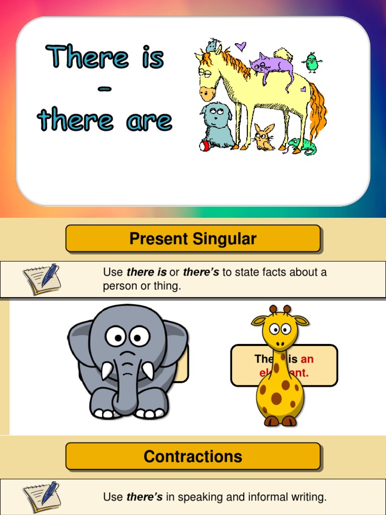 There Is There Are-Animals | PDF | Language Arts & Discipline