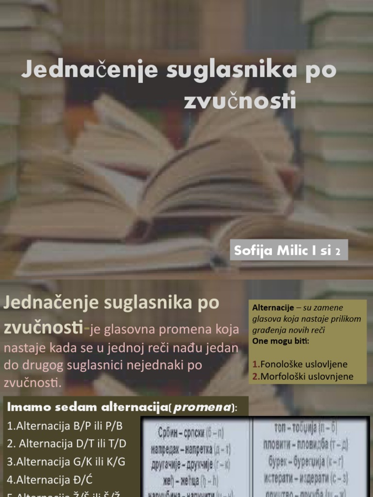 Jednacenje Suglasnika Po Zvucnosti | PDF