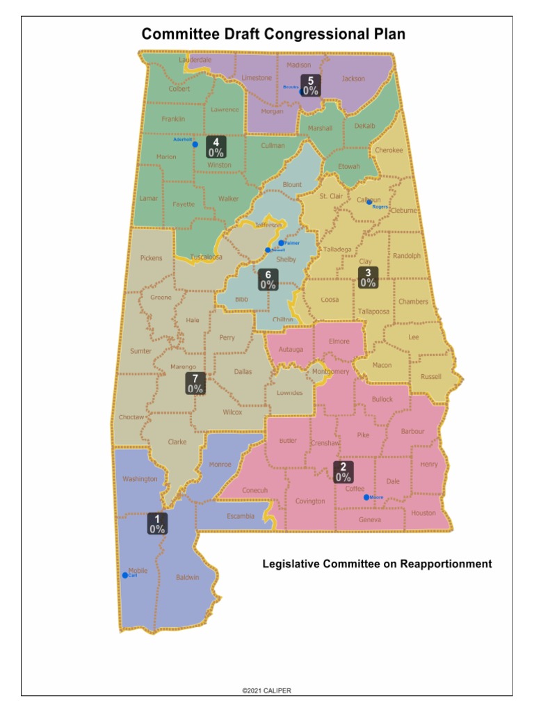 Alabama Congressional Map 2022 | PDF