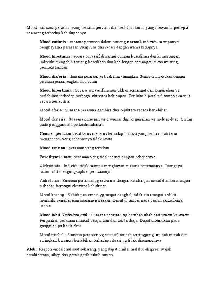 Mood | PDF | Pengembangan Diri