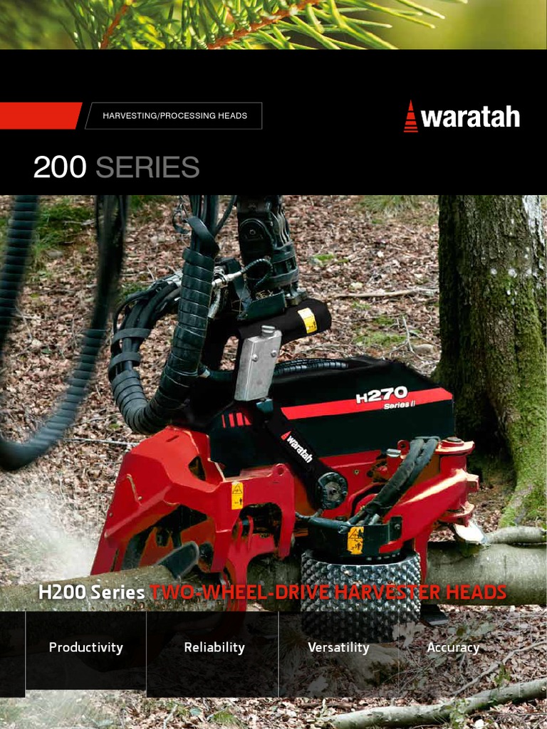 Series: Two-Wheel-Drive Harvester Heads | PDF | Knife | Usb Flash Drive