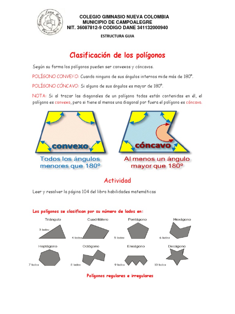 Clasificación de Los Polígonos 5 | PDF