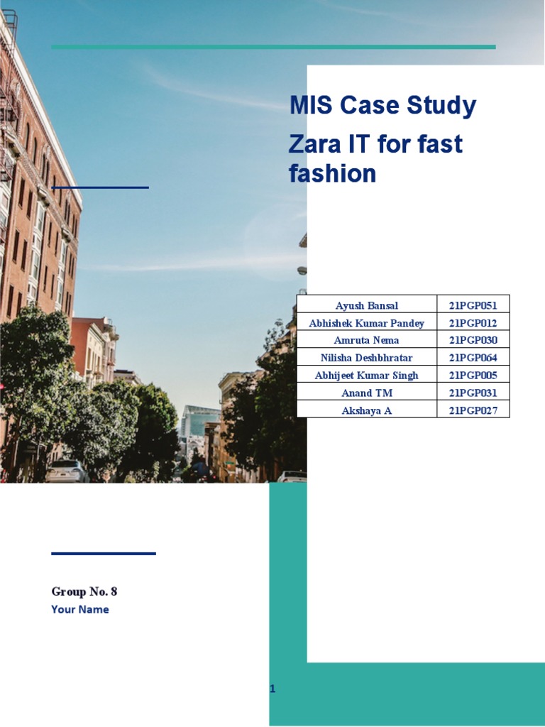 MIS Case Study Zara IT For Fast Fashion MIS Case Study Zara IT For Fast ...