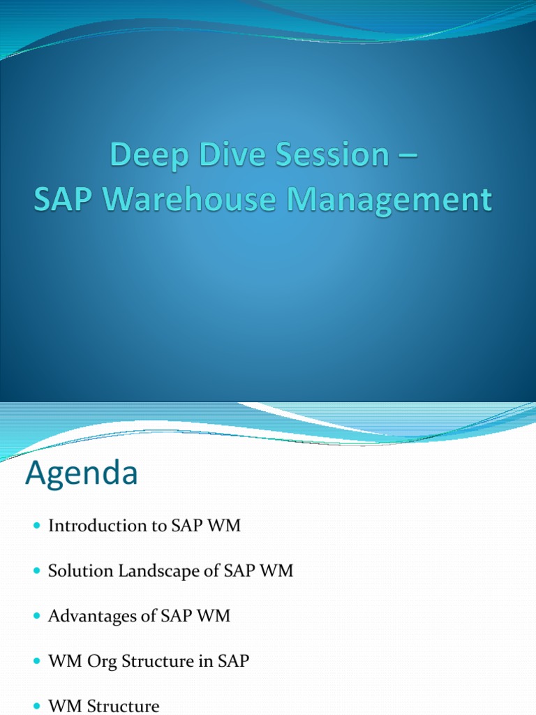 P1 Overview+of+SAP+WM | PDF