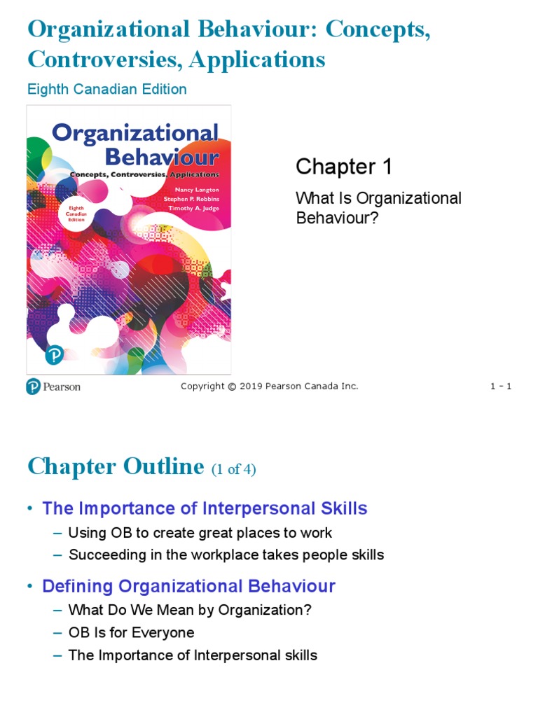 Eighth Canadian Edition: What Is Organizational Behaviour? | PDF ...