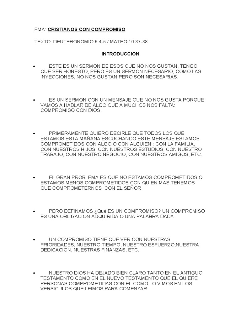 Compromiso Con Dios | PDF | Cristo (título) | Jesús