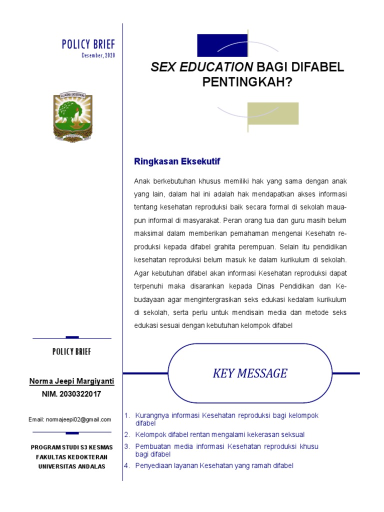 Pendidikan Kesehatan Repoduksi Remaja Disabilitas | PDF