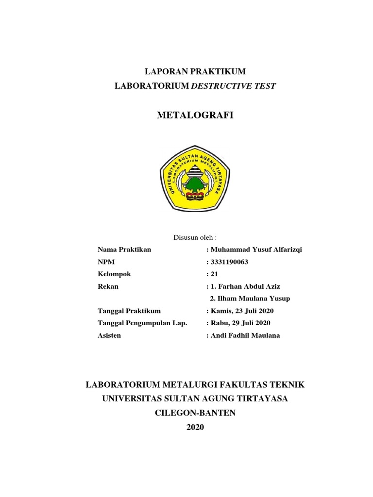 (Andi Fadhil Maulana) - 21 - M - Muhammad Yusuf Alfarizqi - 3331190063 | PDF