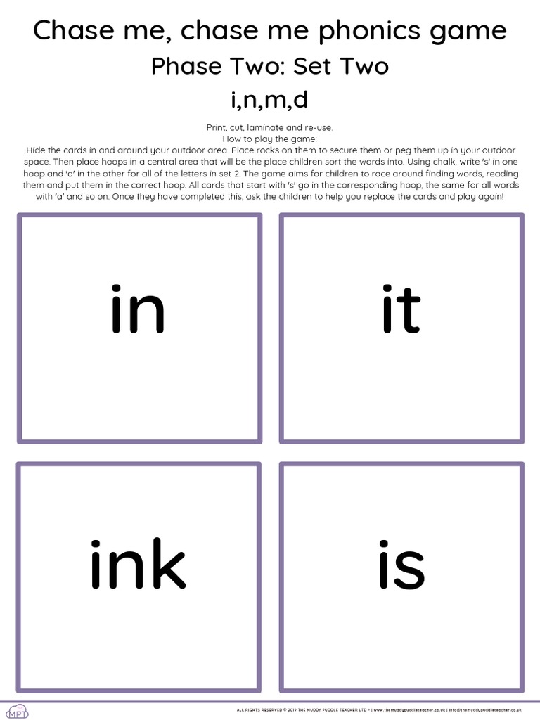 In It Is Ink: Phase Two: Set Two I, N, M, D | PDF