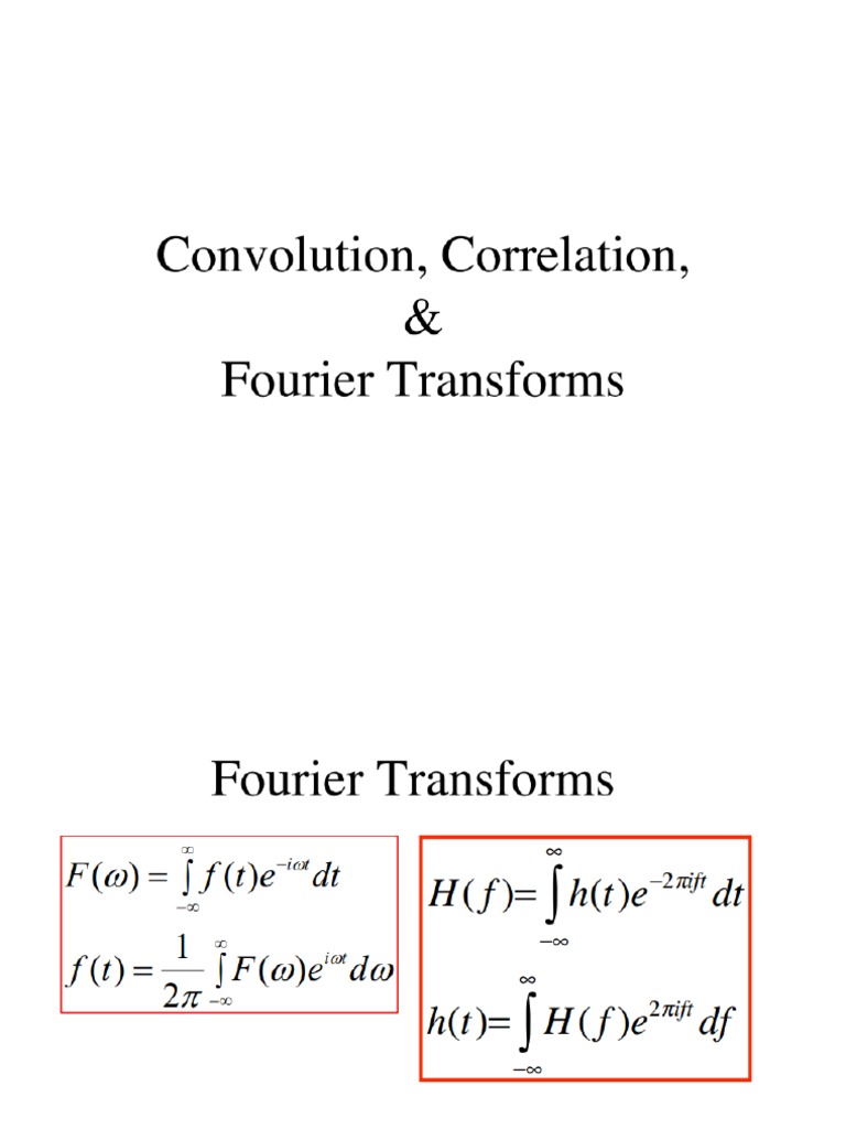 2 SB5103 Convolution and Correlation | PDF