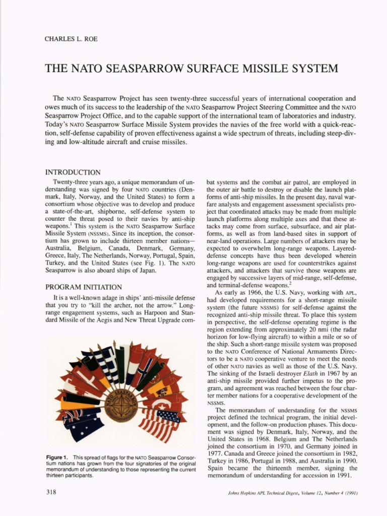 The Nato Seasparrow Surface Missile System | PDF | Missile | Military ...