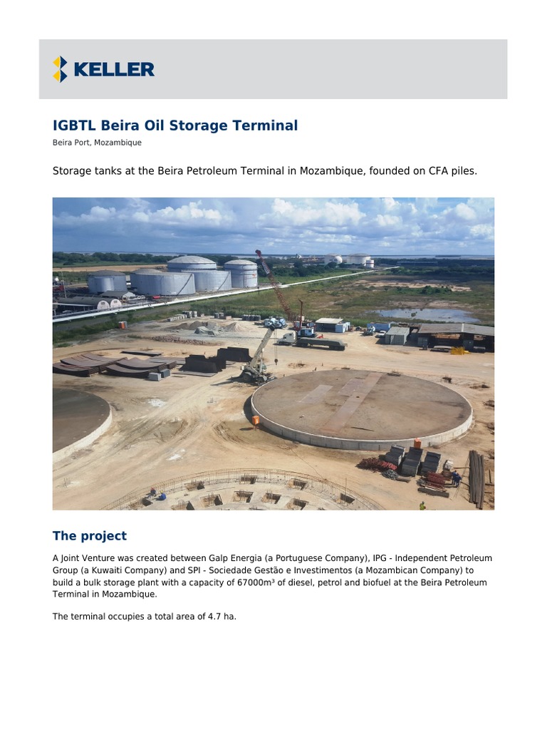 Igbtl Beira Oil Storage Terminal | PDF