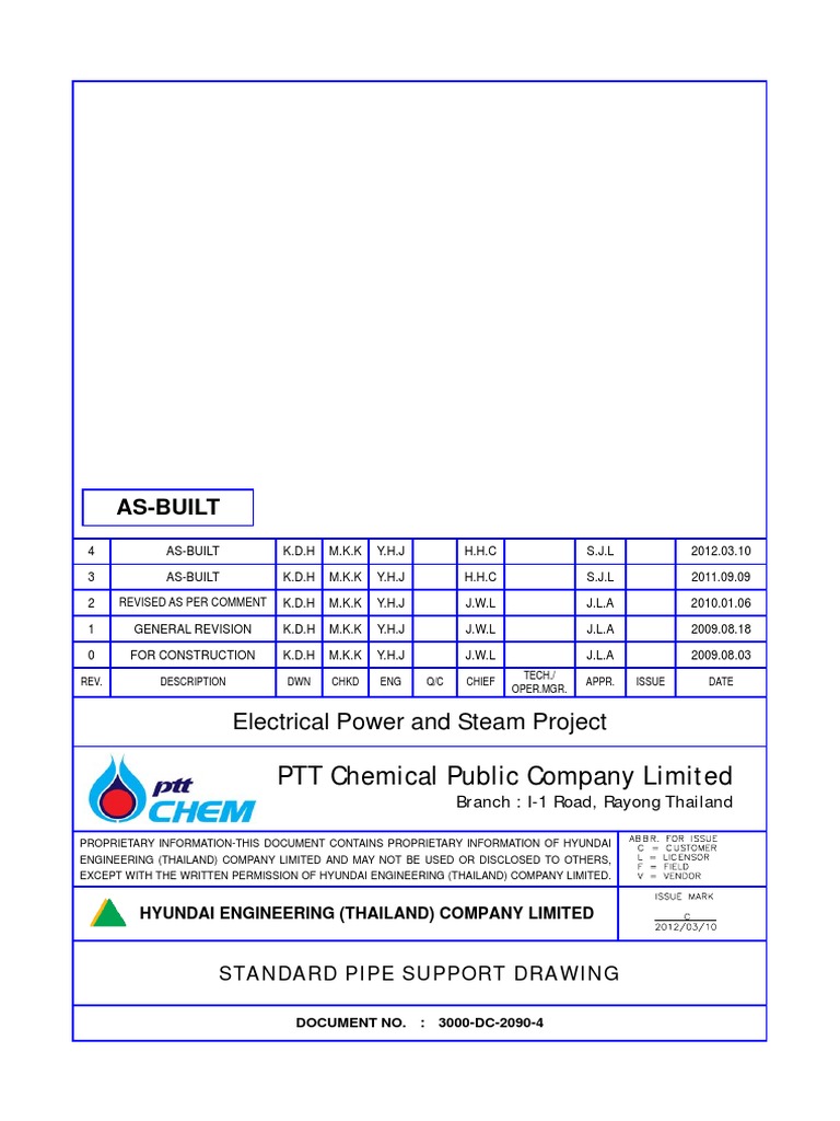 3000-DC-2090-4 - Standard Pipe Support Drawing | PDF | Pipe (Fluid ...