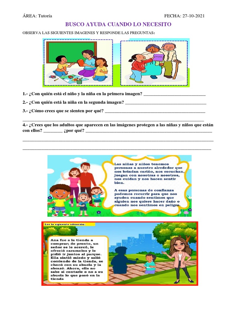 BUSCO AYUDA CUANDO LO NECESITO Miercoles 27 | PDF