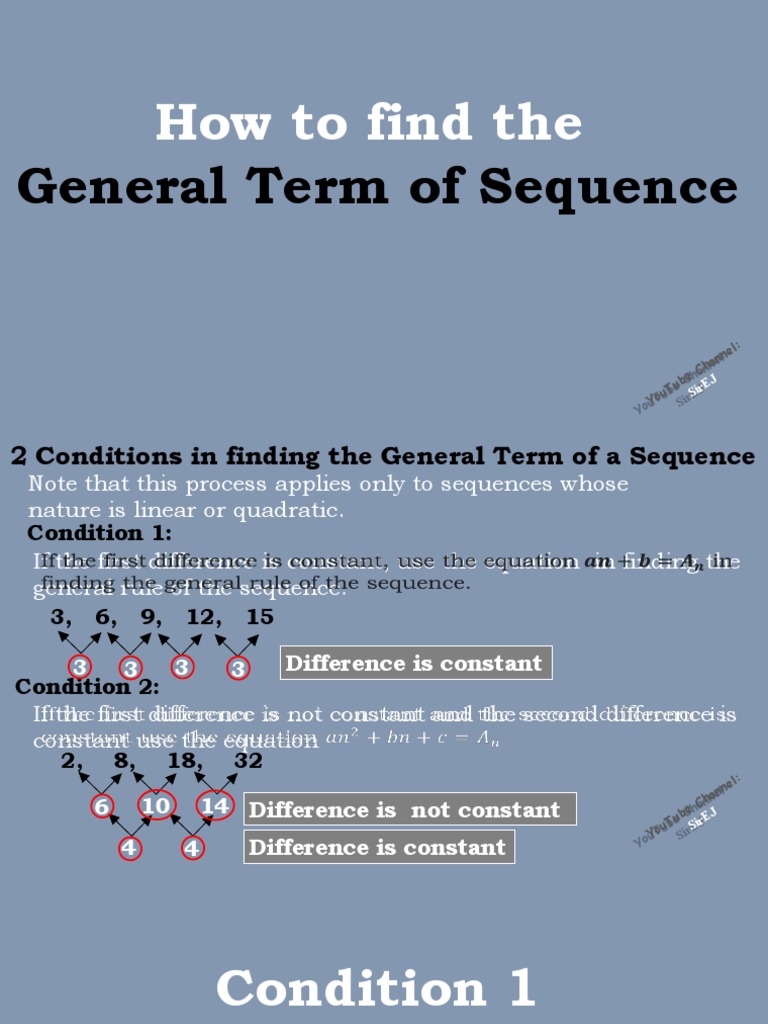 Quarter 1 Lesson 2 Finding The General Rule of The Sequence | PDF ...