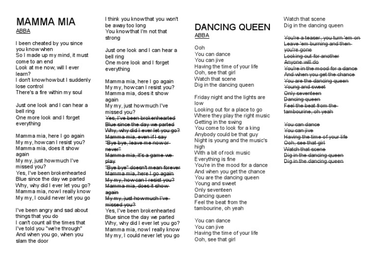 Dancing Queen | PDF