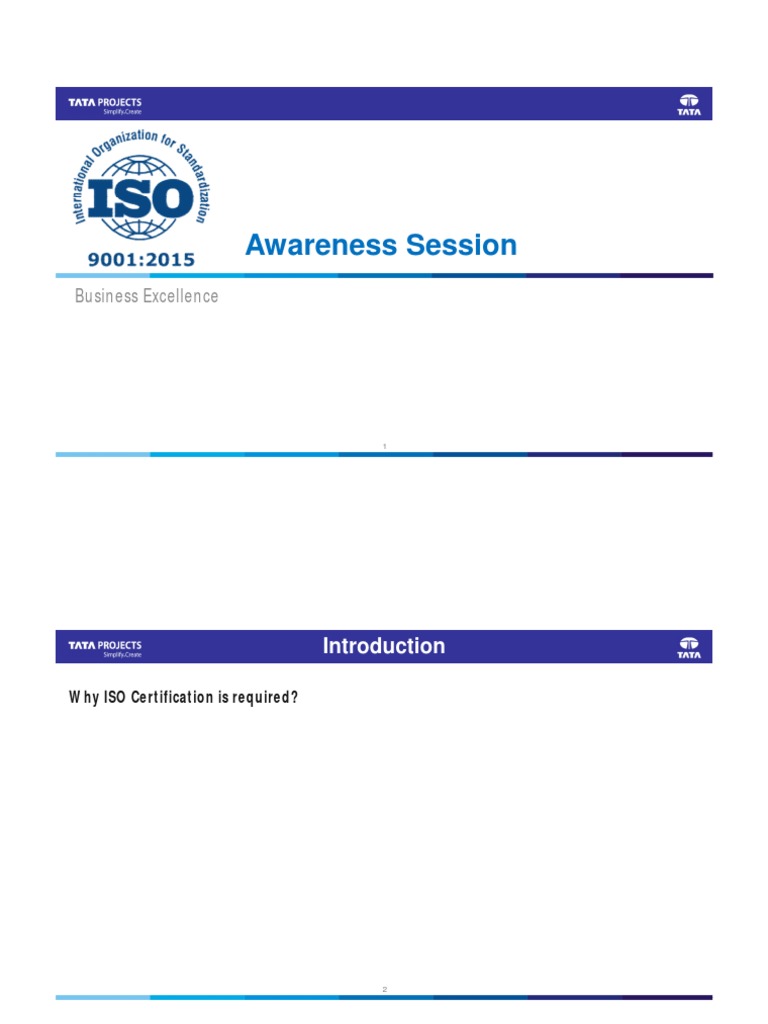 QMS Awareness Module | PDF | Iso 9000 | Quality Management System